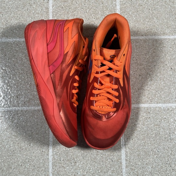 Puma | Shoes | Rare Puma Melo Mb2 Supernova Fiery Coalorange Basketball ...